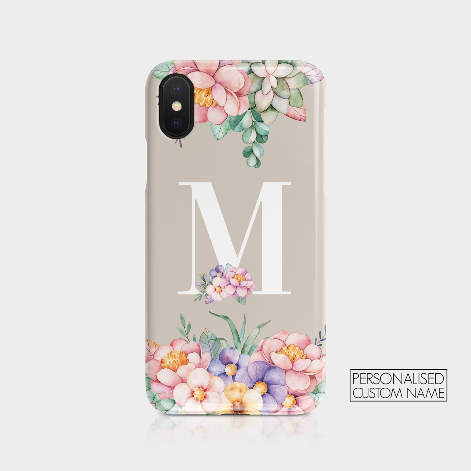 Personalised Initials Custom Hard Phone Case Spring Ditsy - Etsy