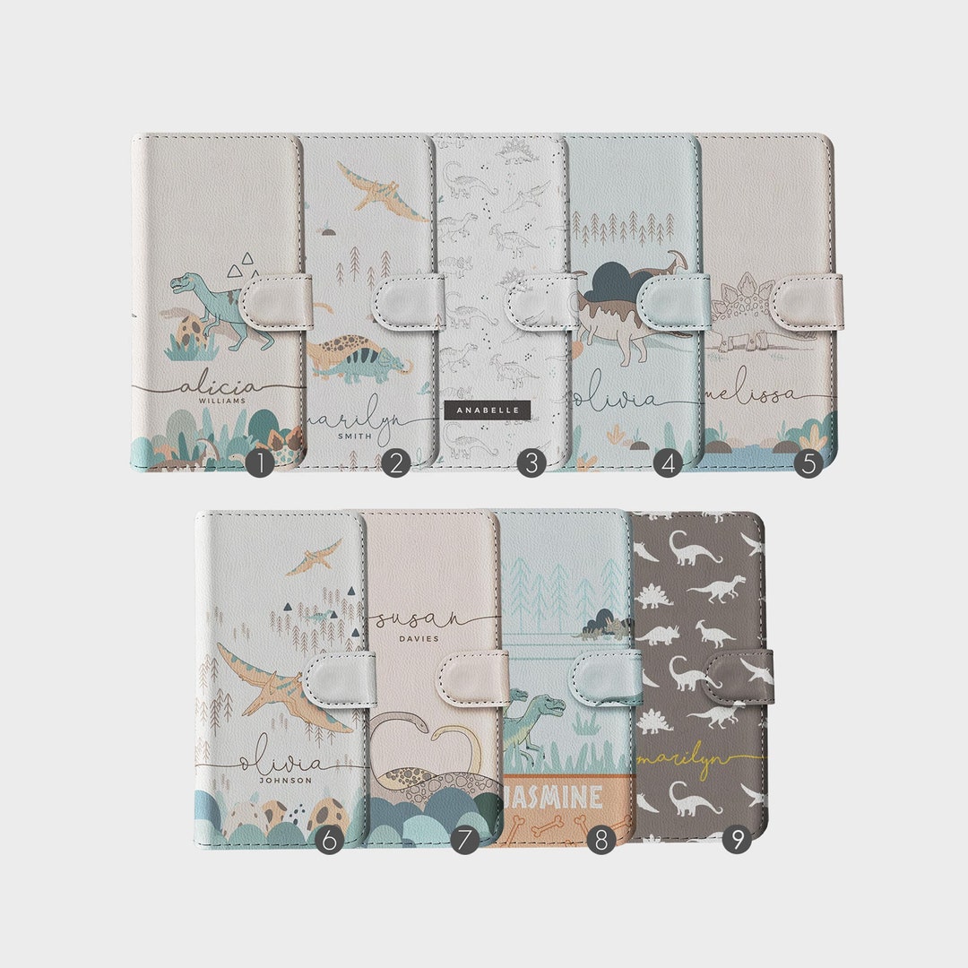 Tirita Personalised Wallet Flip Phone Case Awesome Dinosaurs T Rex ...
