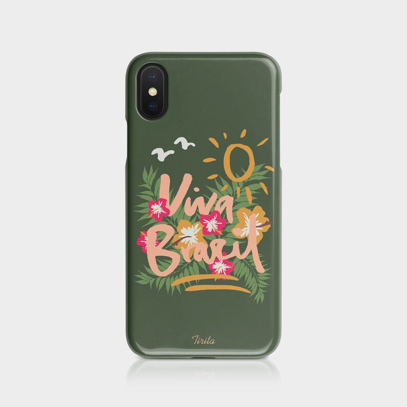 Tirita Hard Phone Case Tropical Floral Summer Brazil Jungle - Etsy