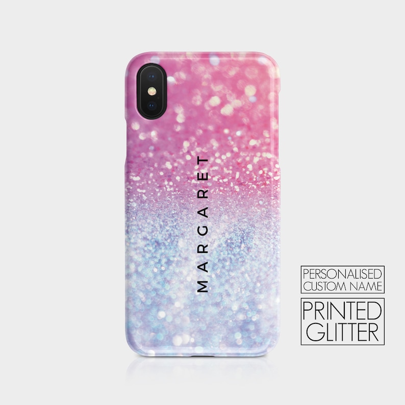 Personalised Initials Custom Hard Phone Case Sparkly Bling - Etsy
