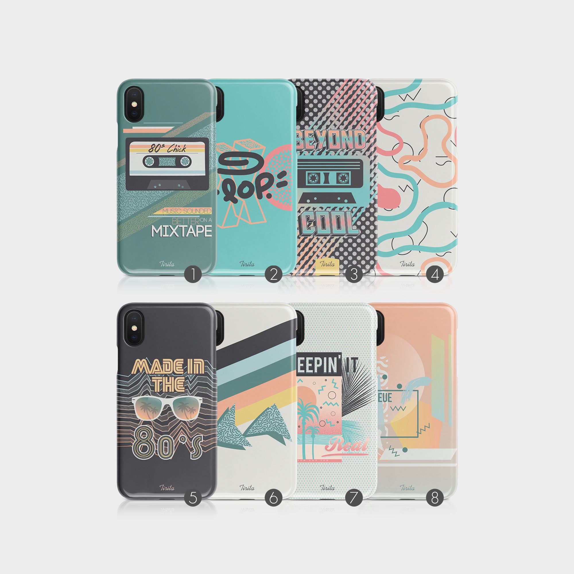 Tirita Hard Phone Case Retro Pop 80s Summer Vintage Hipster Pastel for ...