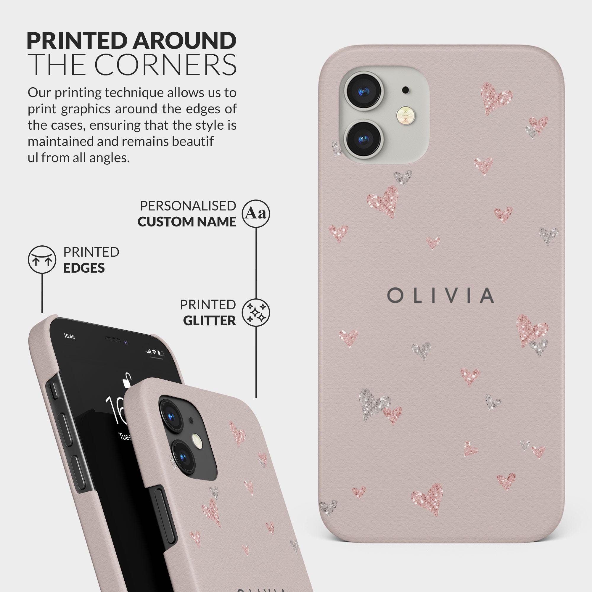 Personalised Phone Case | Custom Name Initials for iPhone 17 17e 16 16e ...