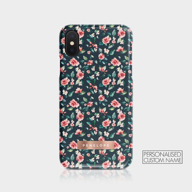 Personalised Initials Custom Hard Phone Case Spring Ditsy - Etsy