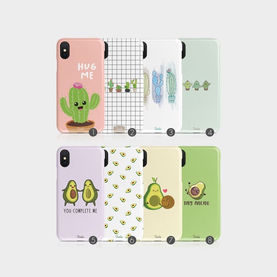 Tirita Hard Phone Case Cactus Avocado Cacto Mexican Kawaii | Etsy