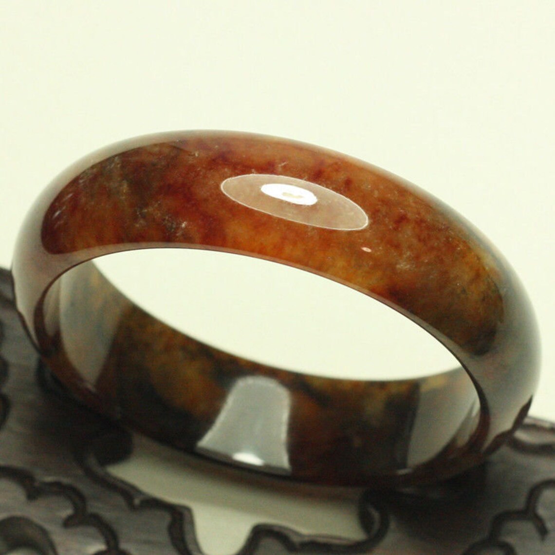 62mm Certified Grade A Natural Red Brown Isabellenius Jadeite | Etsy