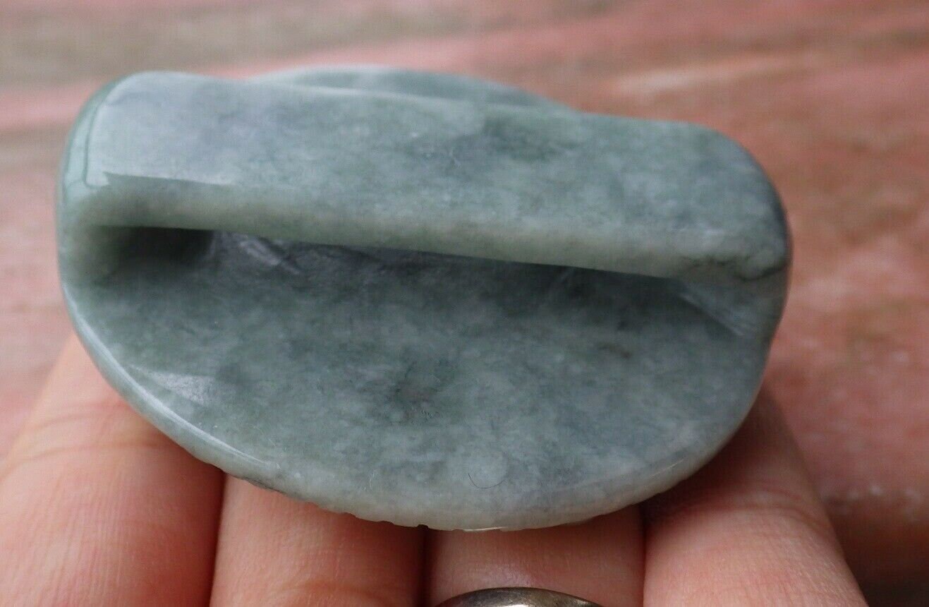 Jade! Certified Green Natural A Jade Jadeite Pendant Dragon Head Buckle ...