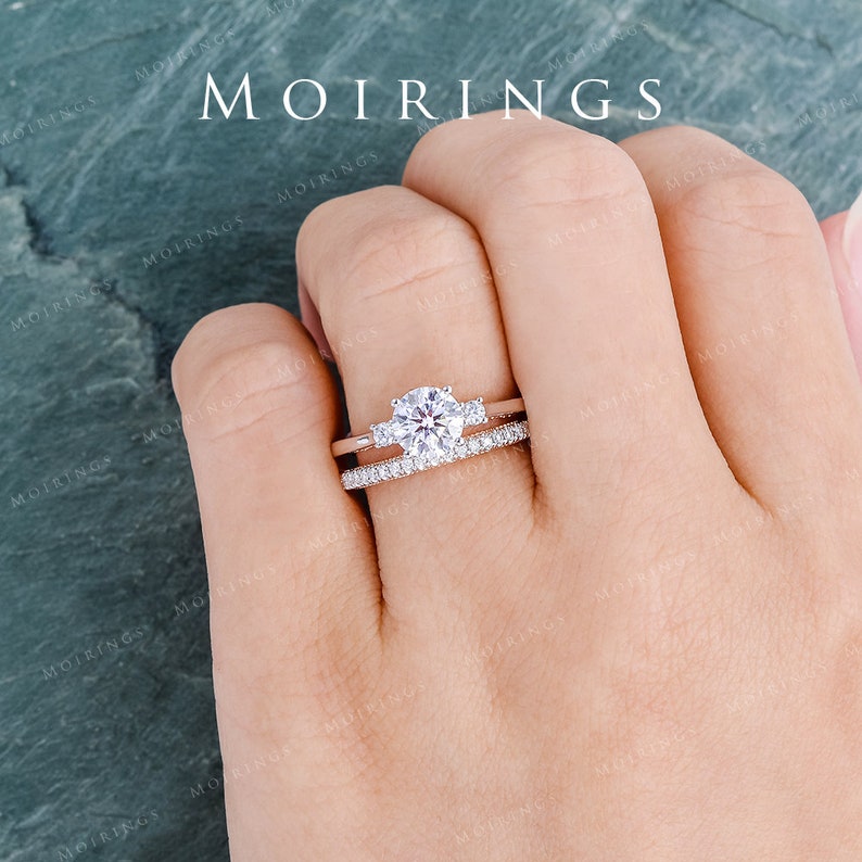 Custom Filigree Engagement Ring Set Peekaboo Solitaire Ring - Etsy