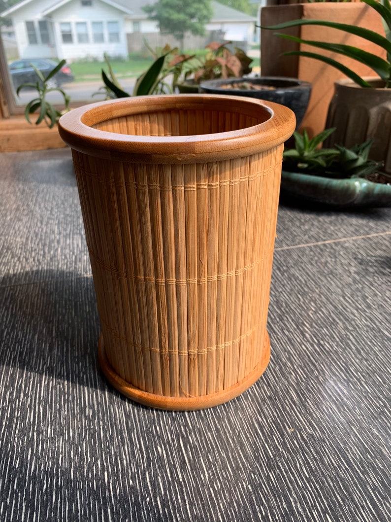 Bamboo Core Basket/pot Cover READ DESCRIPTION - Etsy