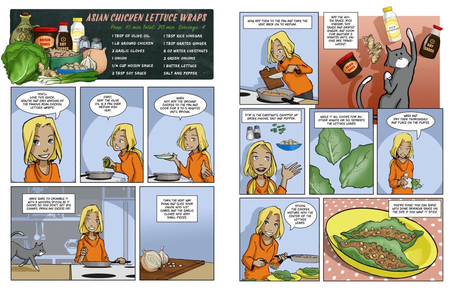 The Art of Cooking, A Comic Cookbook - Etsy