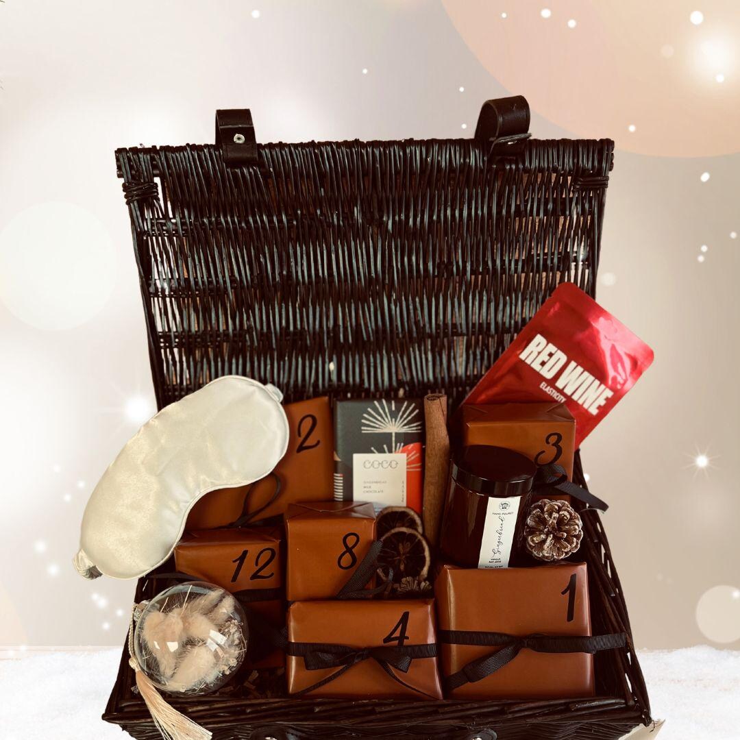 12 Days of Christmas Hamper, Festive Gift Basket, Seasonal Hamper ...