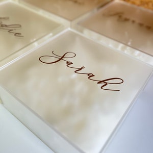Frosted Acrylic Gift Box, Personalised Gift Box, Unique Gift Box ...