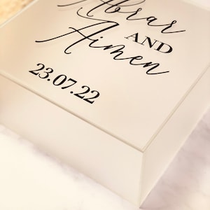 Frosted Acrylic Gift Box, Personalised Gift Box, Unique Gift Box ...