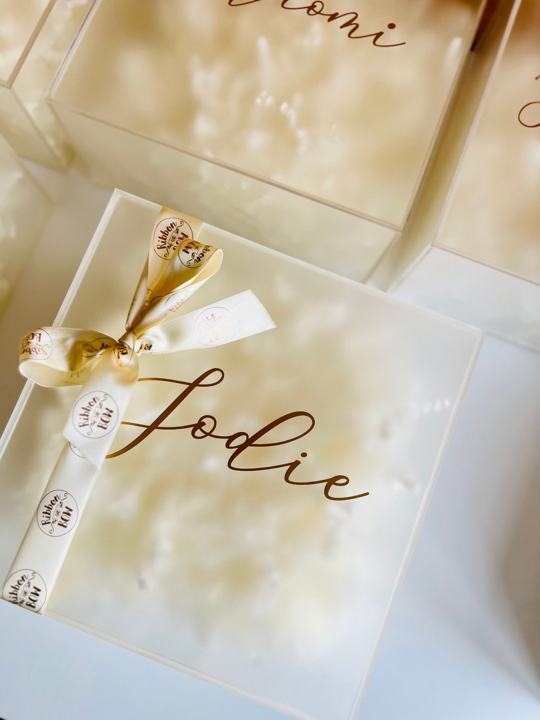 Frosted Acrylic Gift Box, Personalised Gift Box, Unique Gift Box ...