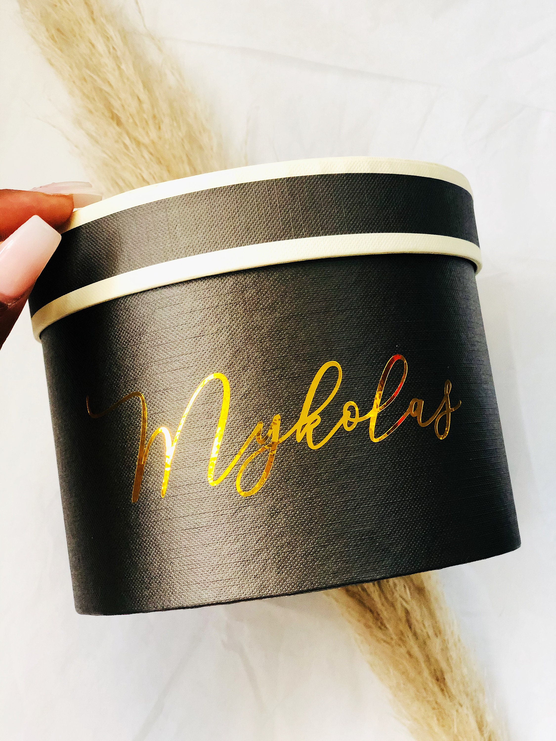 Personalised Gift Box Round Gift Box. Gift Hamper Custom - Etsy