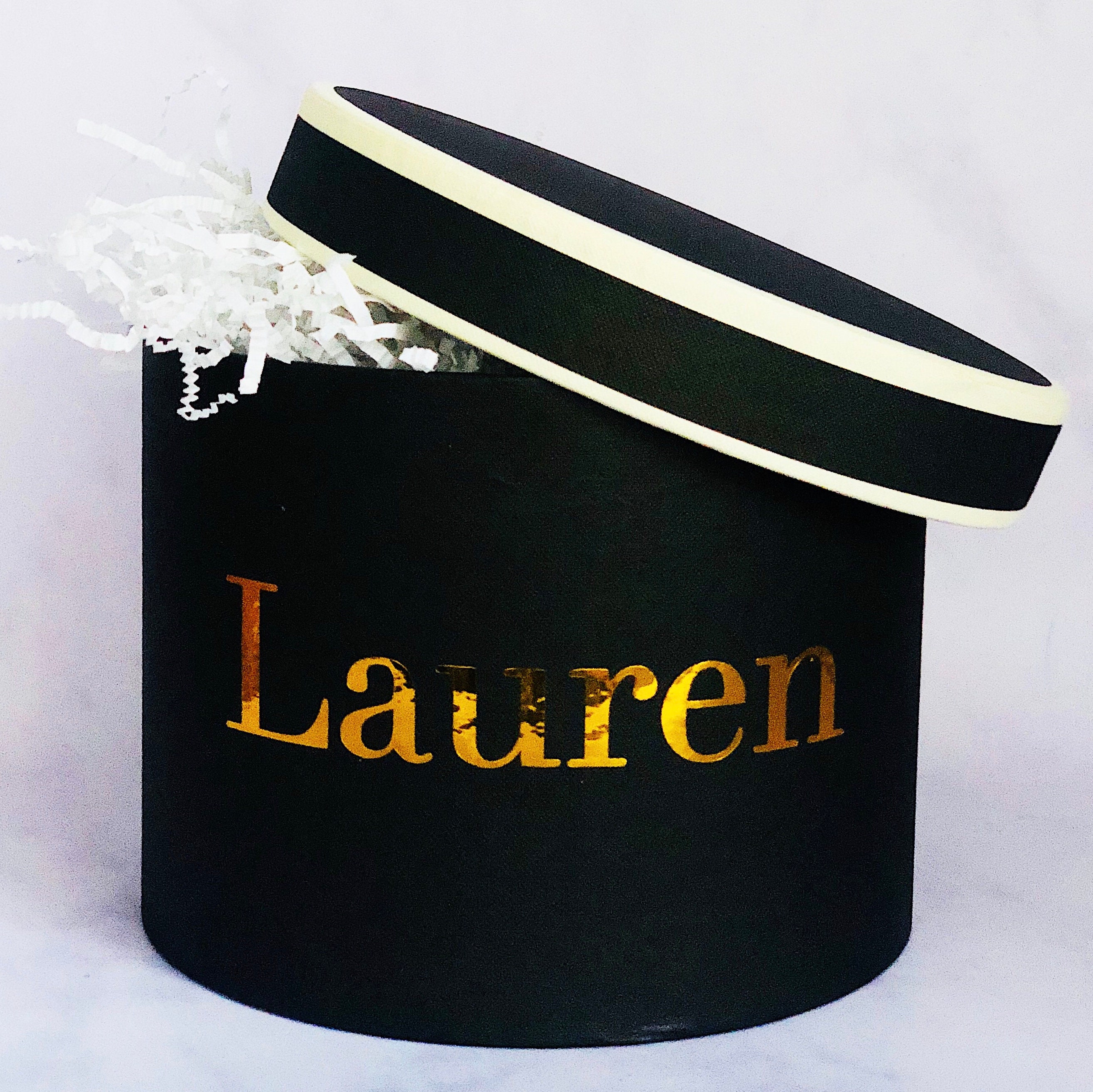 Personalised Gift Box Round Gift Box Bridesmaid Round Gift - Etsy