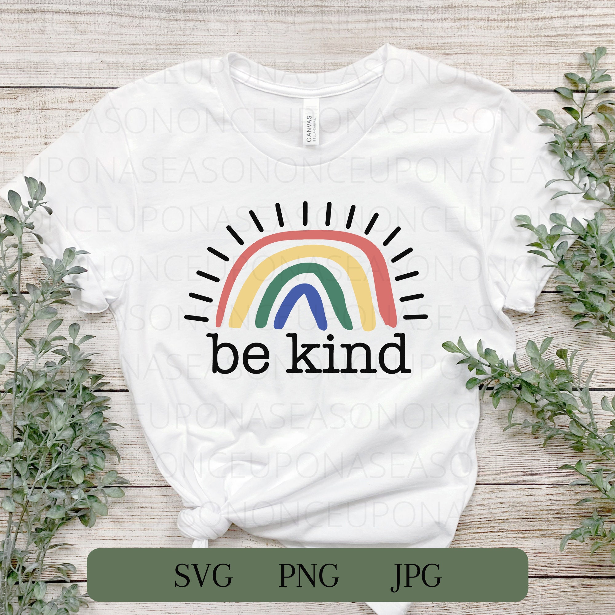 Be Kind SVG | Rainbow | Kindness | Digital Download | Cricut Cut File ...