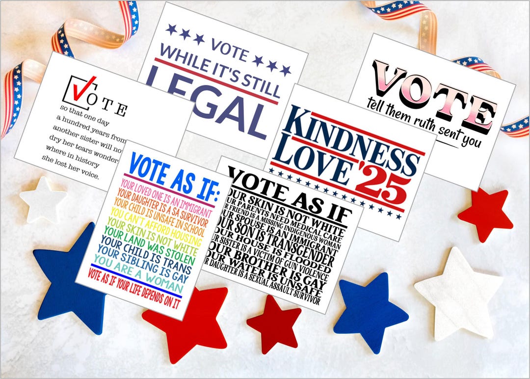 Women's Vote Note Card Set 02 (6 Cards / 6 Designs) - Etsy