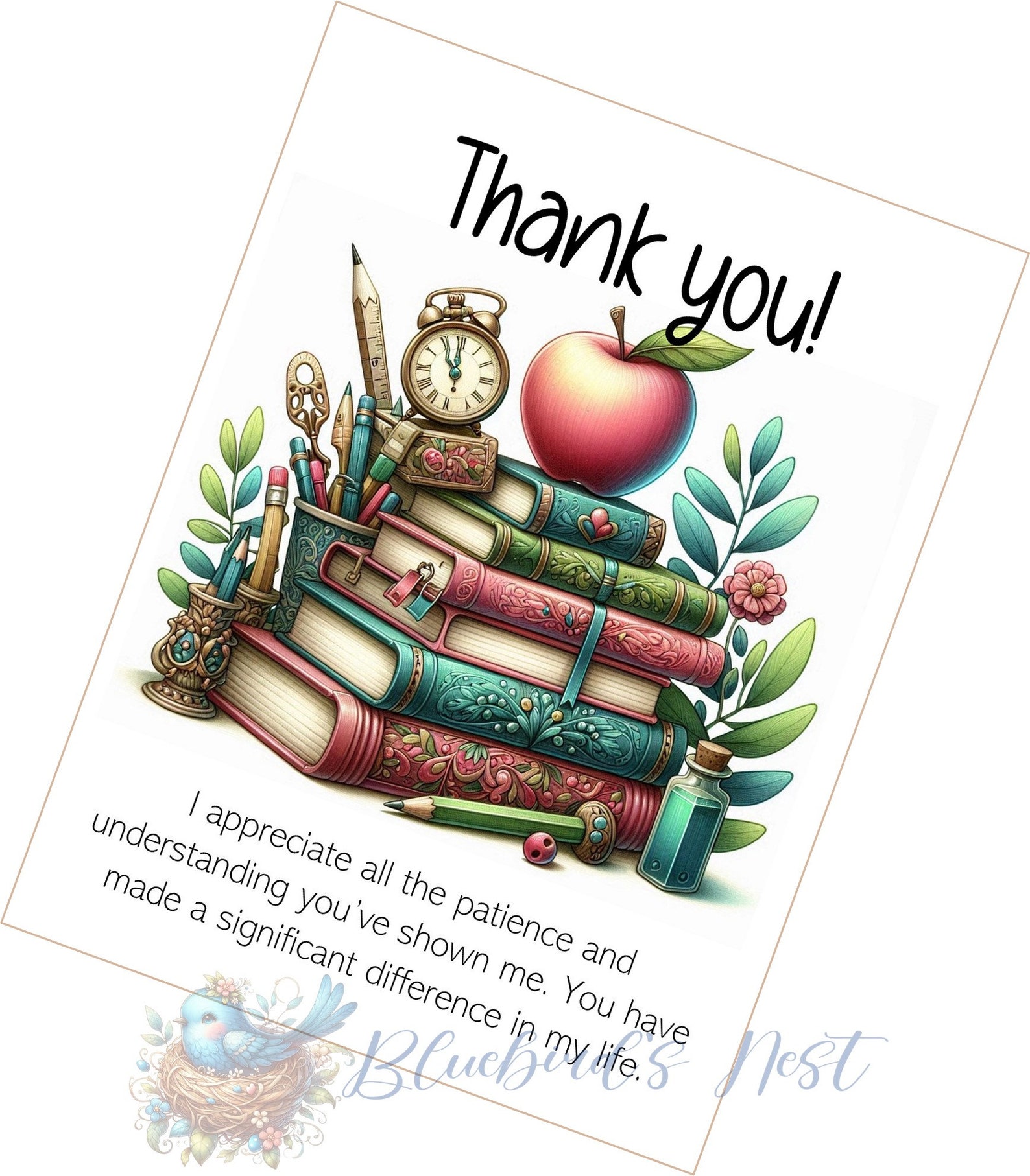 Teacher Appreciation - Thank You for Your Patience and Understanding - Etsy