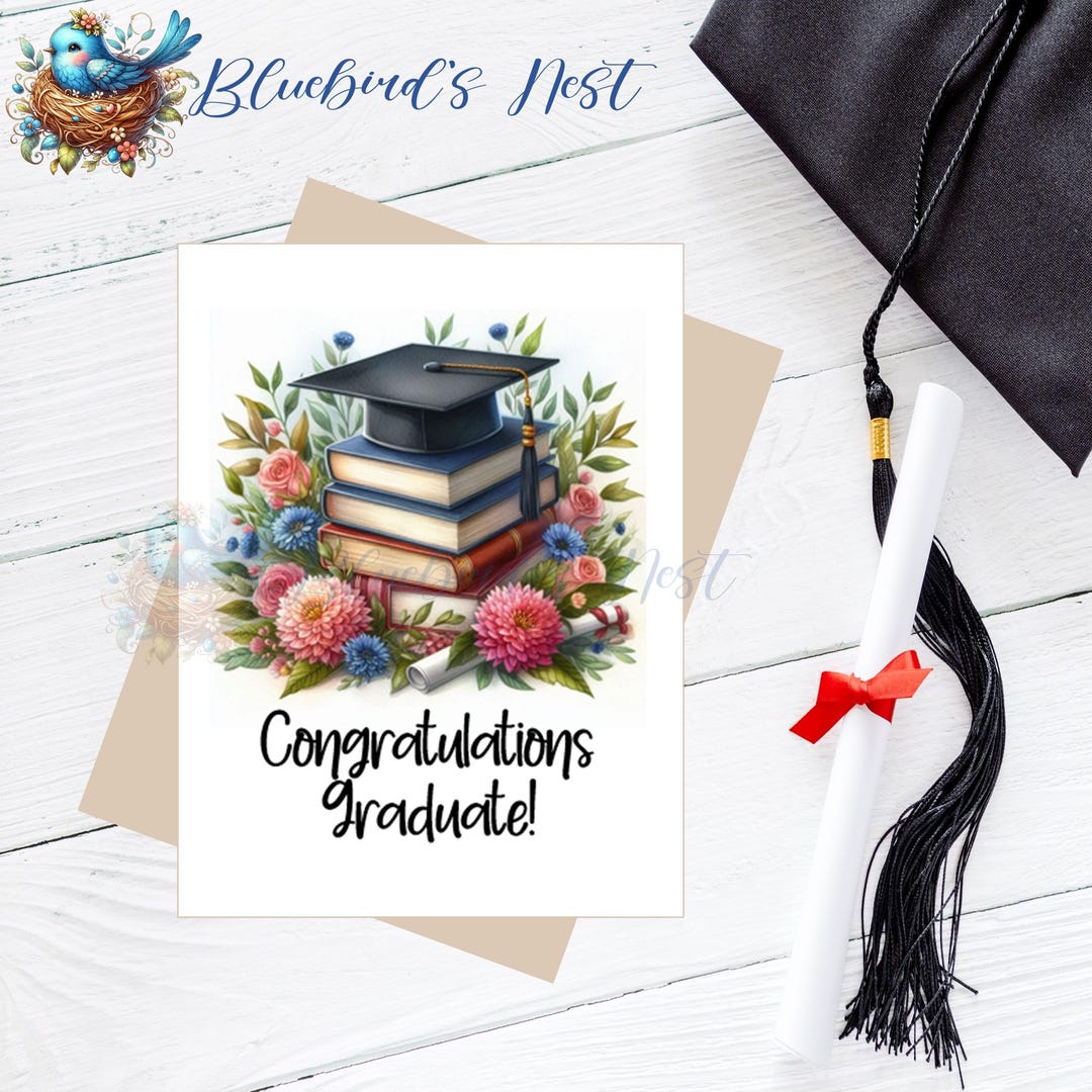 Congratulations Graduation Books and Cap - Etsy