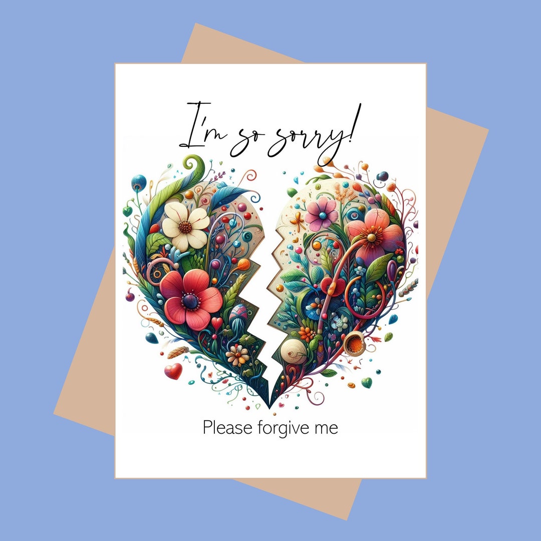 I'm so Sorry, Please Forgive Me 01 - Etsy