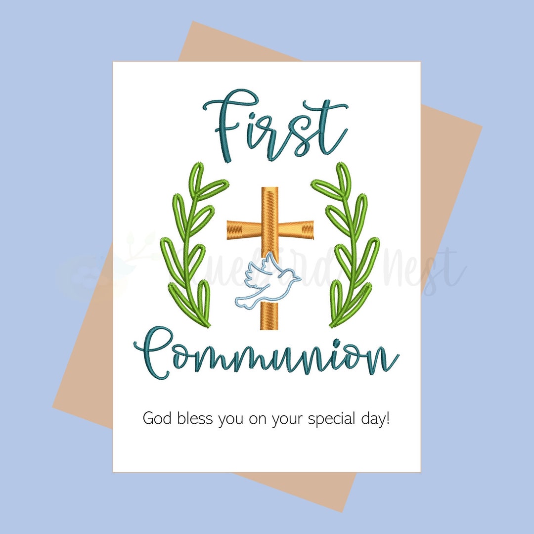 First Holy Communion - God Bless You on Your Special Day - Etsy
