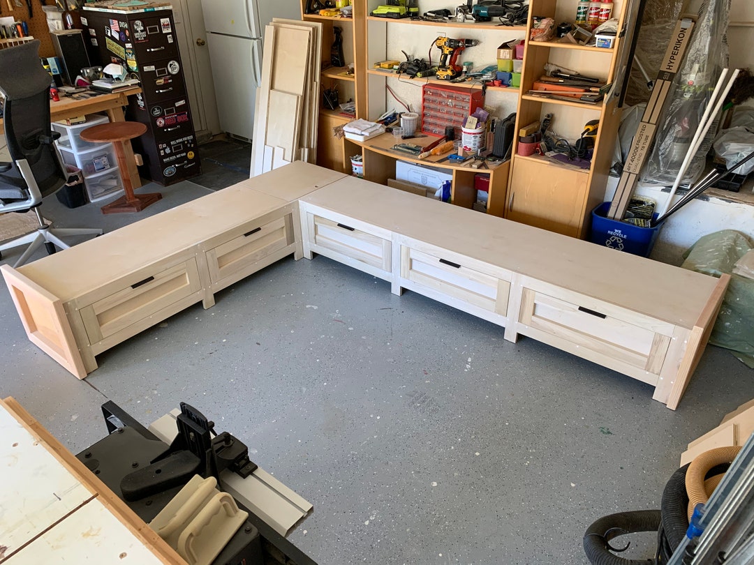 Seating and Storage Bench - Etsy