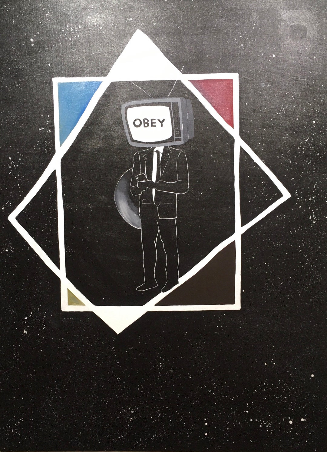 OBEY (OIL) 30X40 - Etsy