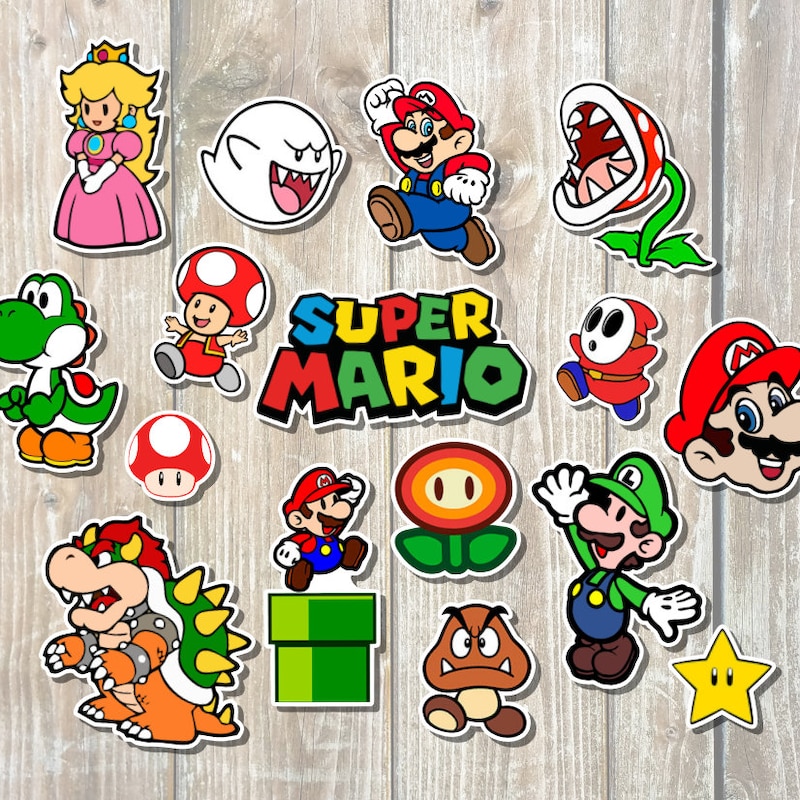 Super Mario Decal - Etsy
