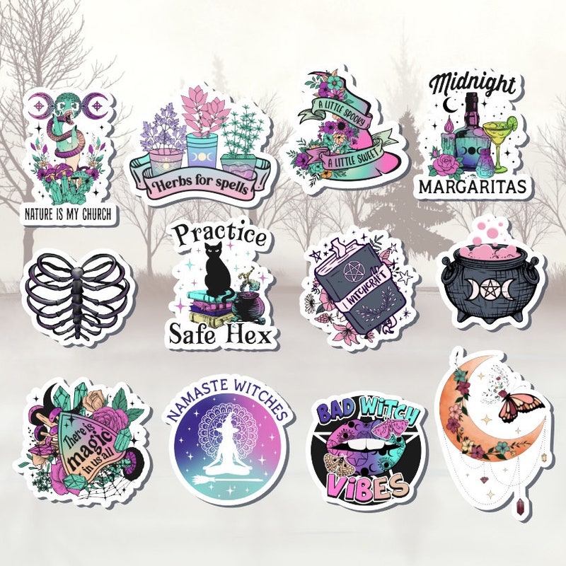 Witch Stickers - Etsy