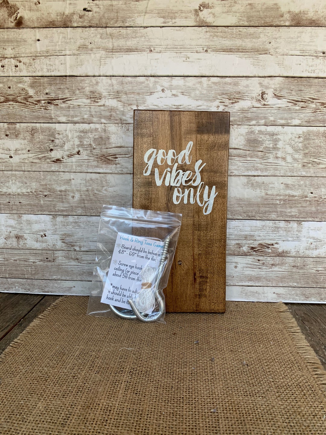 Bimini Game / Hook and Ring Game / Made to Order Game / Rustic Wood ...