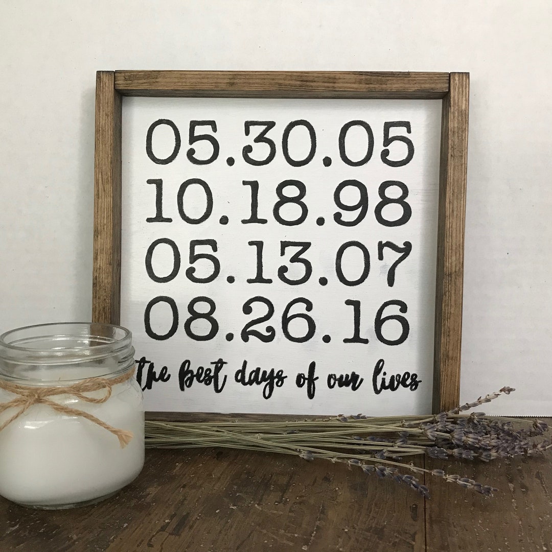 The Best Days Sign / Made to Order Sign / Rustic Wood Decor / Custom ...