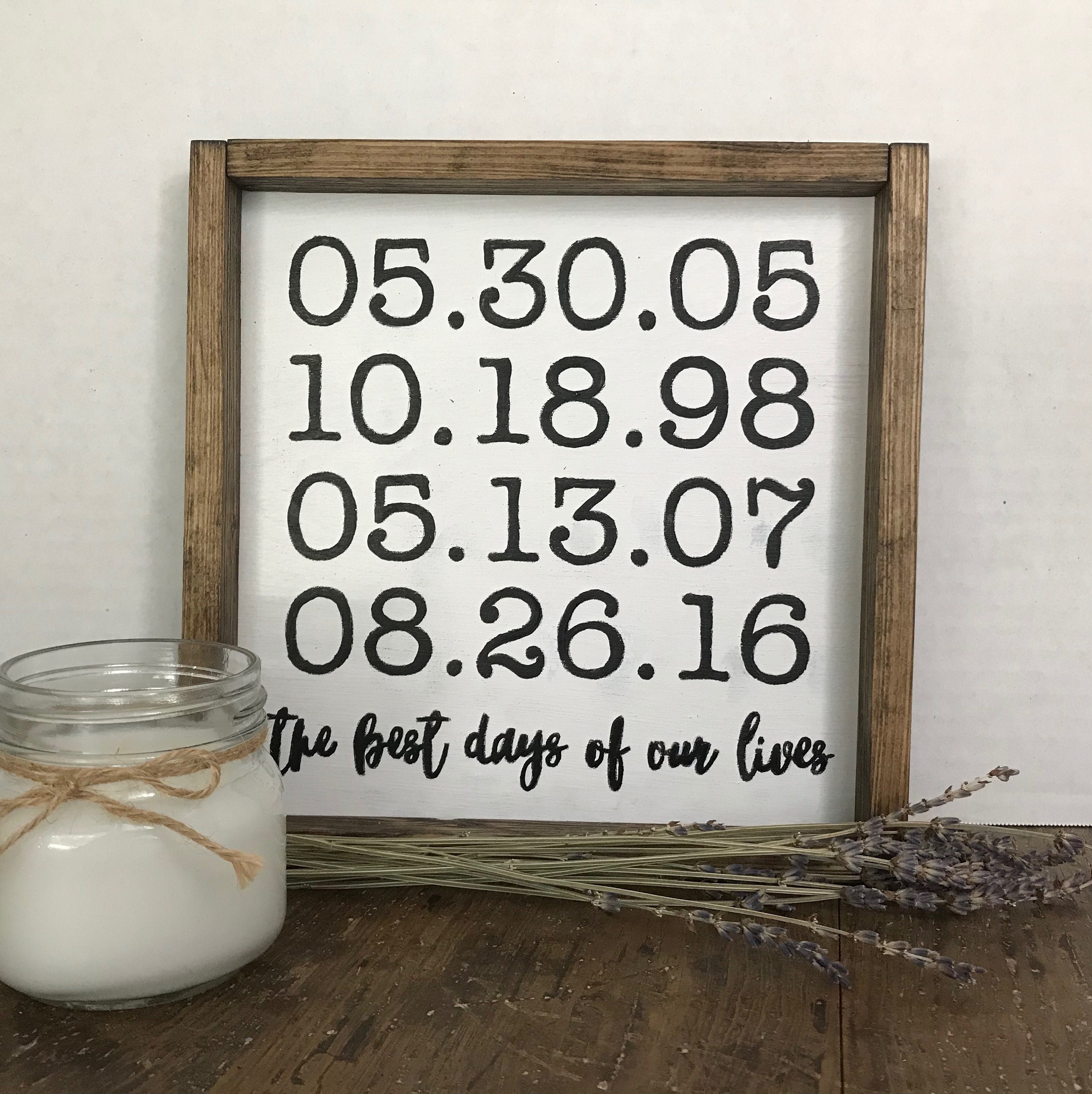 The Best Days Sign / Made to Order Sign / Rustic Wood Decor / Custom ...