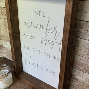 I Still Remember Rustic Farmhouse Wood Sign - Etsy