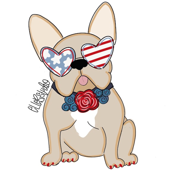 TEMPLATE: Frenchie French Bulldog Patriotic Summer Door - Etsy