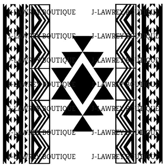 Tribal Aztec Geometric Pattern SVG JPEG PNG Clip Art - Etsy