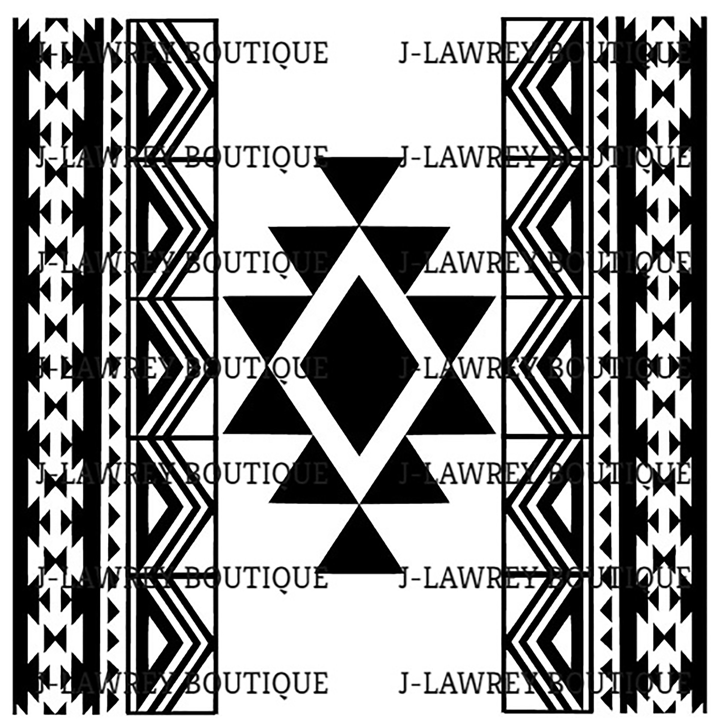 Tribal Aztec Geometric Pattern SVG, JPEG, PNG, Clip Art - Etsy