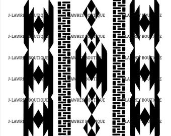 Tribal Aztec Abstract Diamond Pattern SVG JPEG PNG Clip Art - Etsy