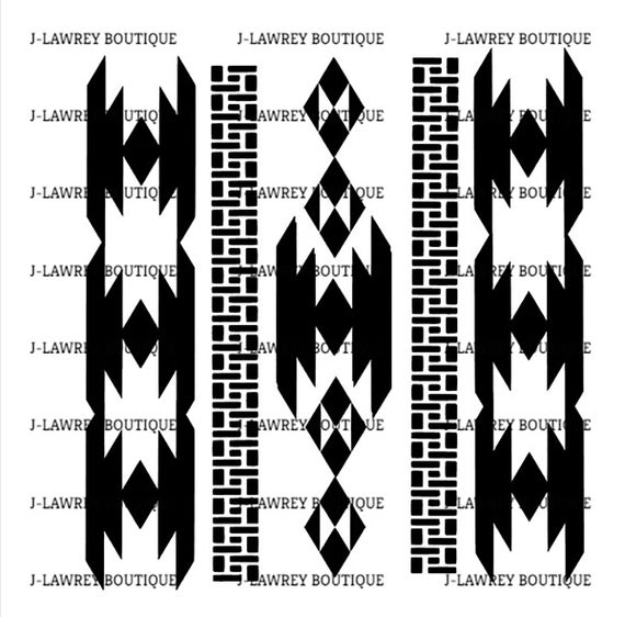 Tribal Aztec Abstract Diamond Pattern SVG JPEG PNG Clip Art | Etsy