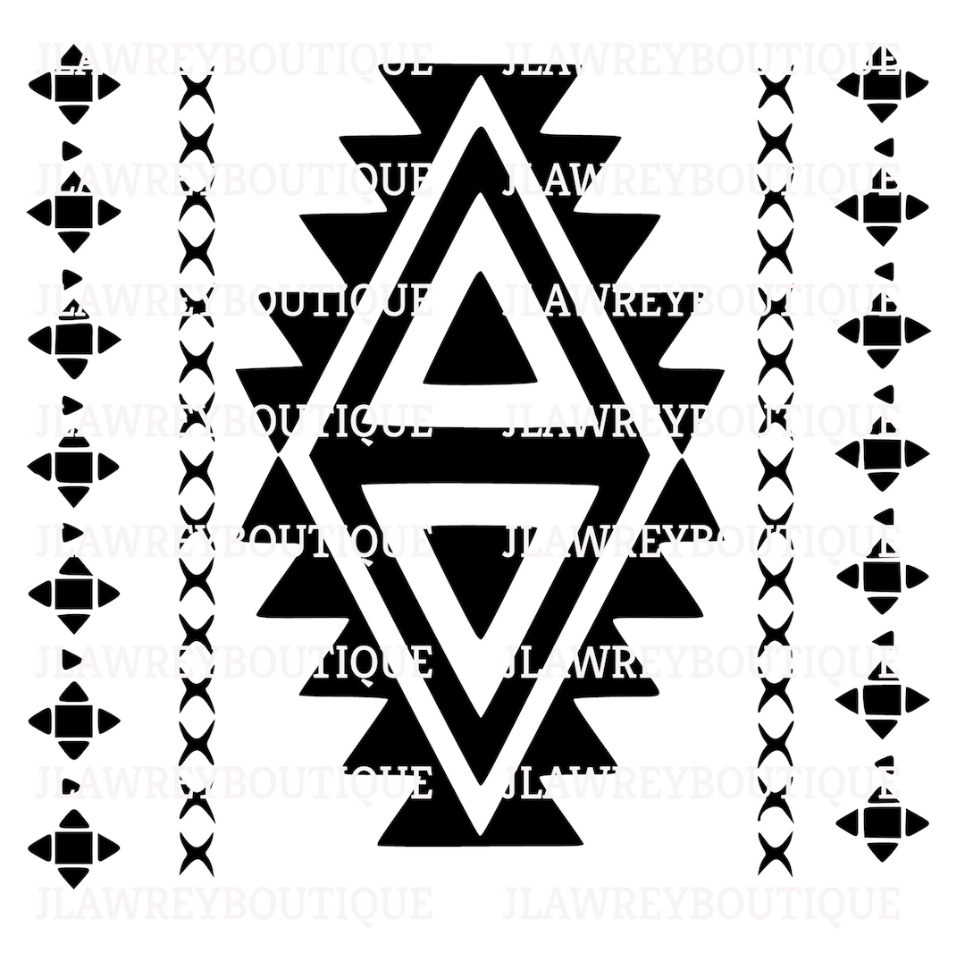 Aztec Triangle Abstract Pattern SVG, JPEG, PNG, Clip Art - Etsy