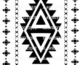 Aztec Tribal Icon Pattern SVG JPEG PNG Clip Art - Etsy