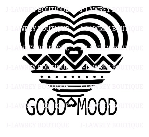 Good Mood Abstract Heart SVG PNG JPEG Clip Art | Etsy