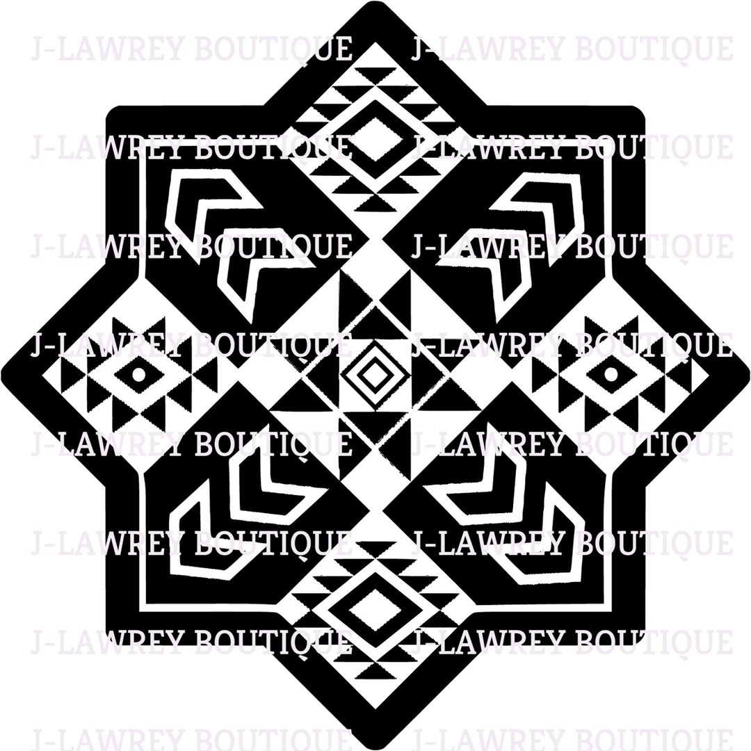 Tribal Abstract Star Pattern SVG, PNG, JPEG, Clip Art - Etsy