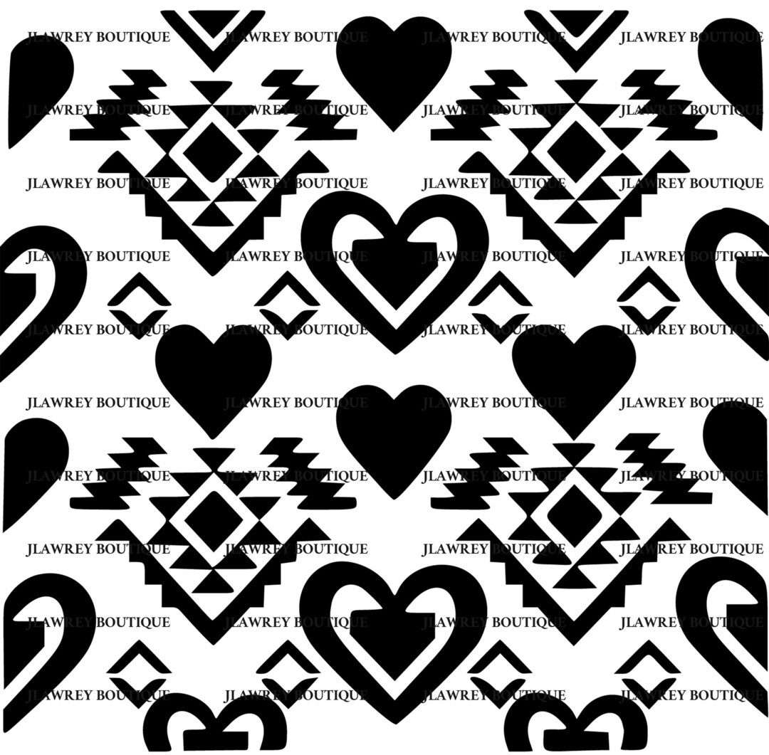 Tribal Heart Pattern SVG, JPEG, PNG, Clip Art - Etsy