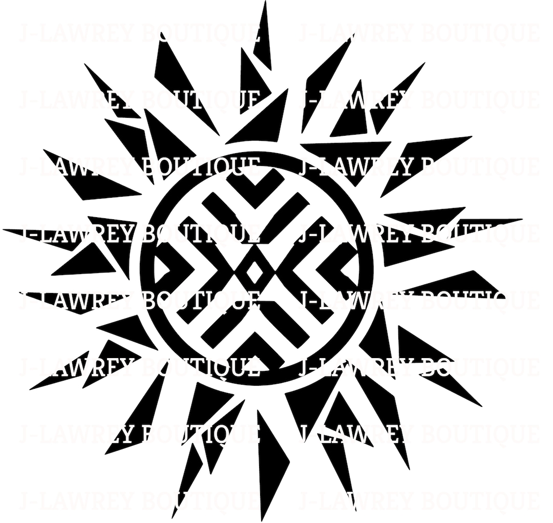 Tribal Abstract Sun SVG, PNG, JPEG, Clip Art - Etsy
