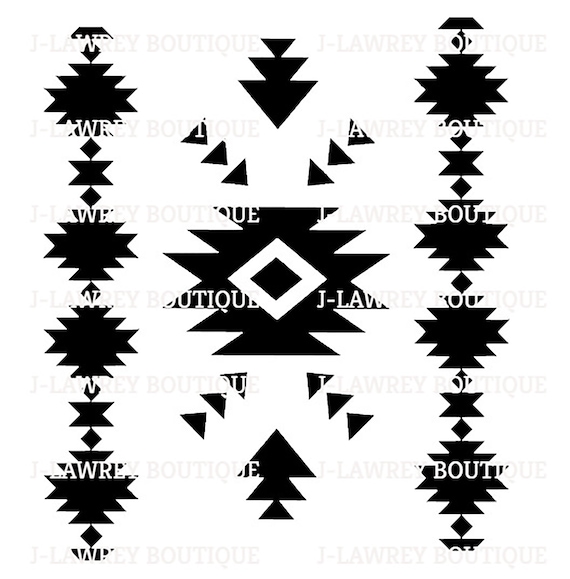 Aztec Tribal Icon Pattern SVG JPEG PNG Clip Art - Etsy