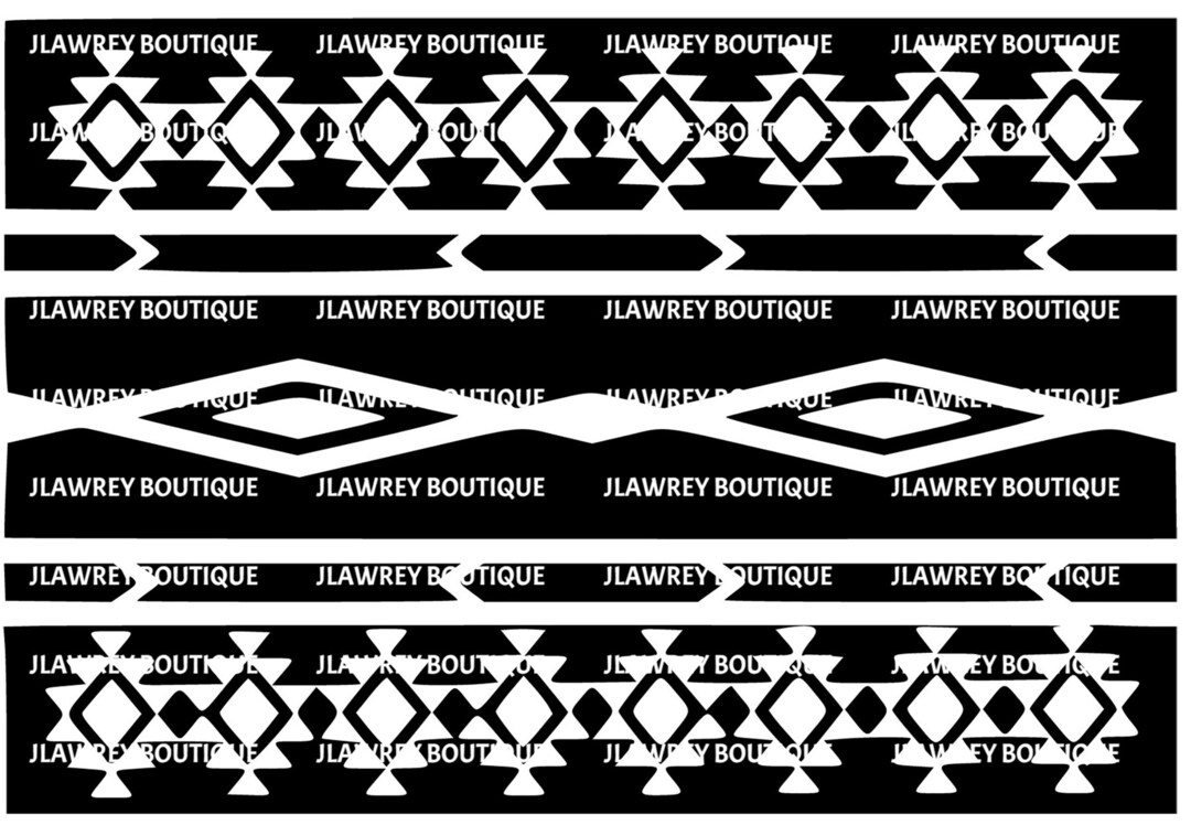 Tribal Aztec Horizontal Pattern SVG, PNG, JPEG, Clip Art - Etsy