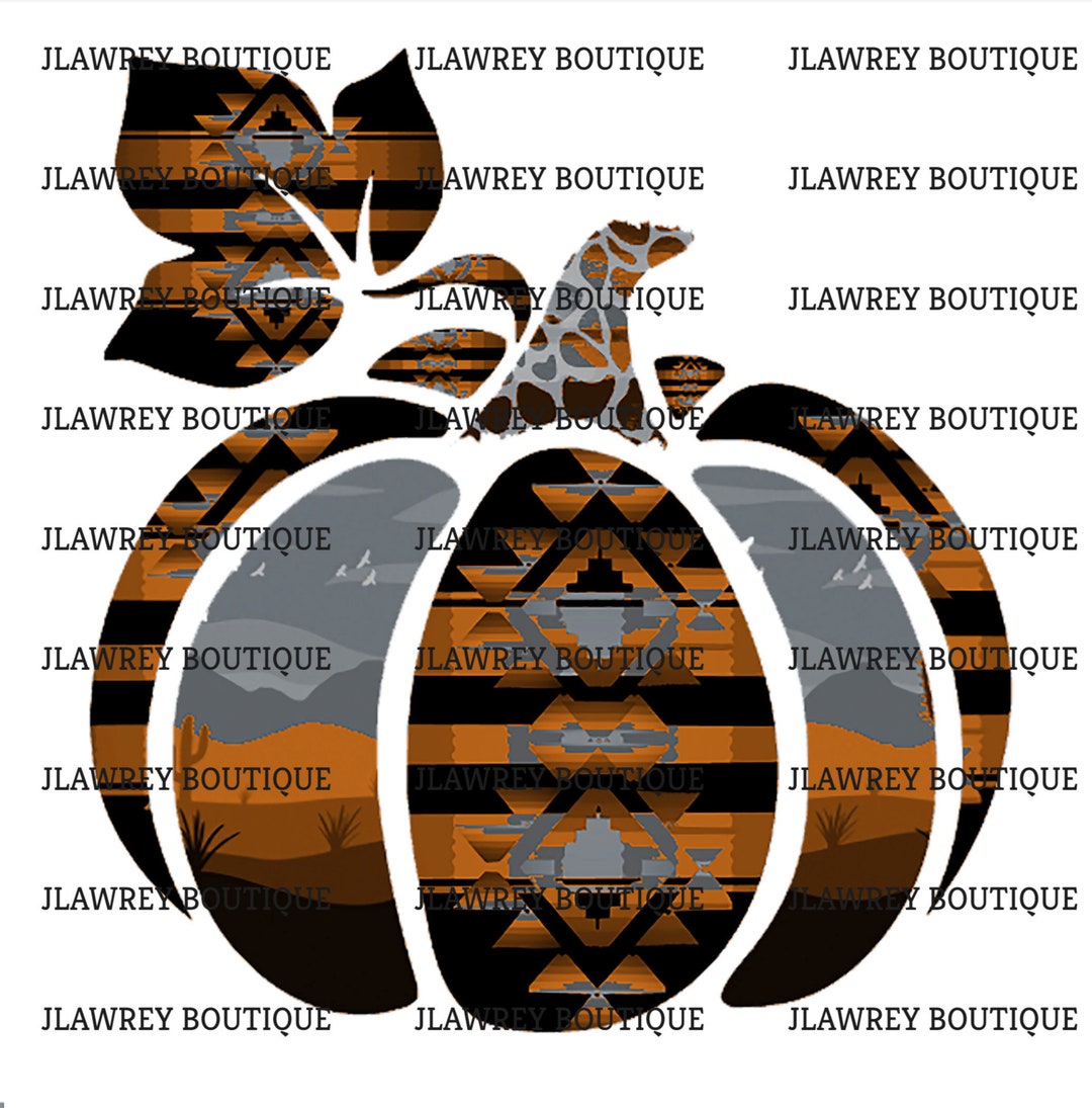 Pumpkin Tribal Aztec Pattern Sublimation PNG - Etsy
