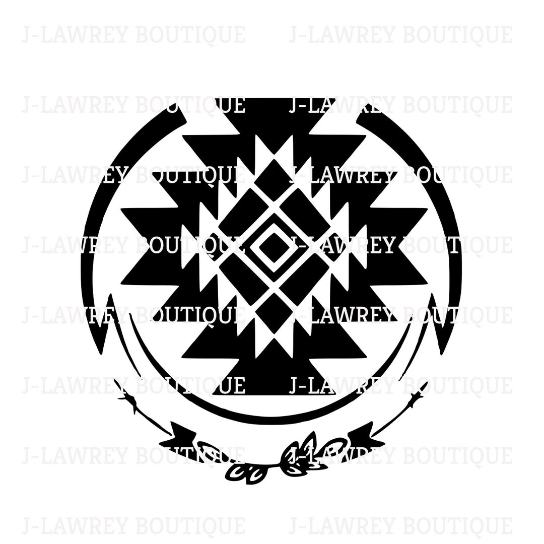 Tribal Aztec Badge SVG, PNG, JPEG, Clip Art - Etsy