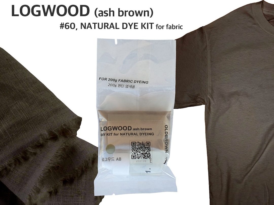 Logwood Sap Dye Kit for 0.45lb Fabric, Ash Gray Color,natural Dye ...