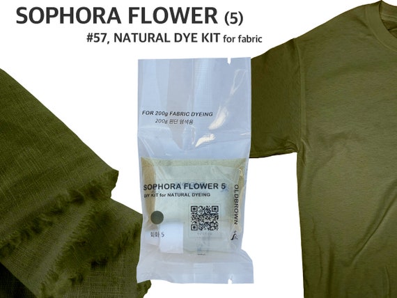 Sophora Flower Myrobalan Dye Kit for 0.45lb Fabric Kiwi - Etsy